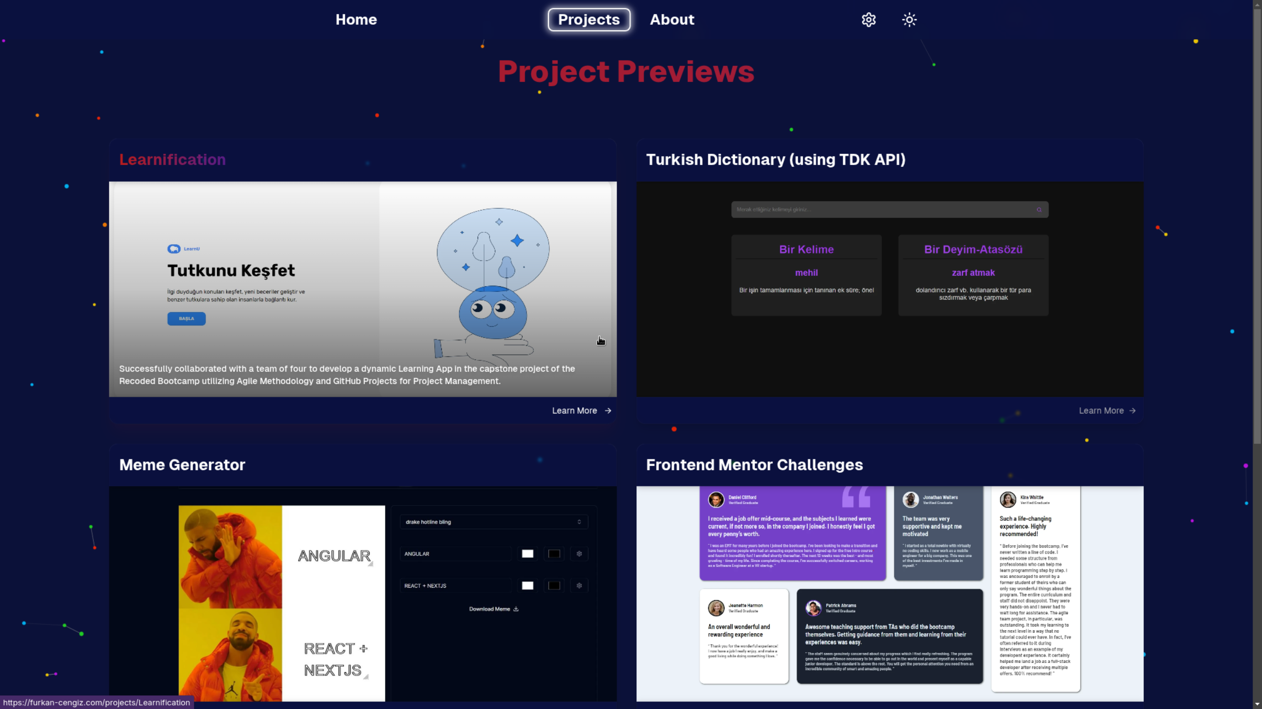 Project Previews | Furkan Cengiz